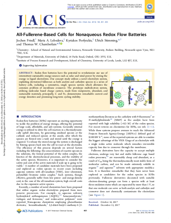 (PDF) All-Fullerene-Based Cells for Nonaqueous Redox Flow Batteries