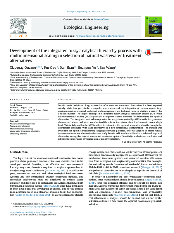 (PDF) Development of the integrated fuzzy analytical hierarchy process with multidimensional ...