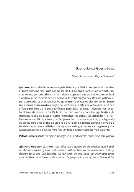 (PDF) Guerra Santa, Guerra Justa