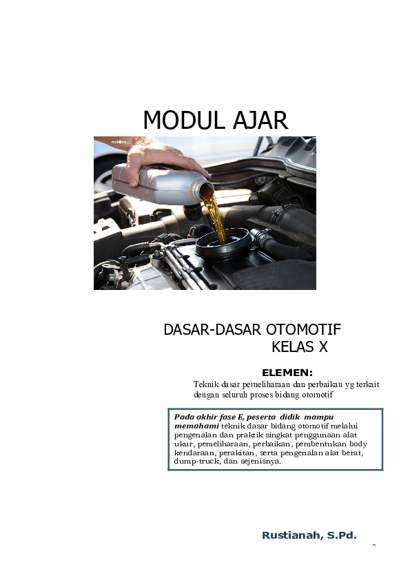 (DOC) Modul 5 teknik dasar pemeliharaan