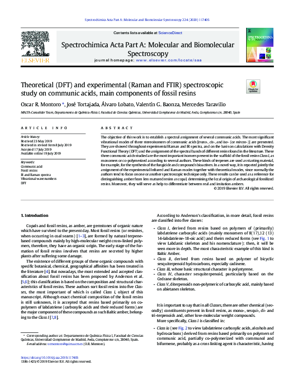 (PDF) Theoretical (DFT) and experimental (Raman and FTIR) spectroscopic ...
