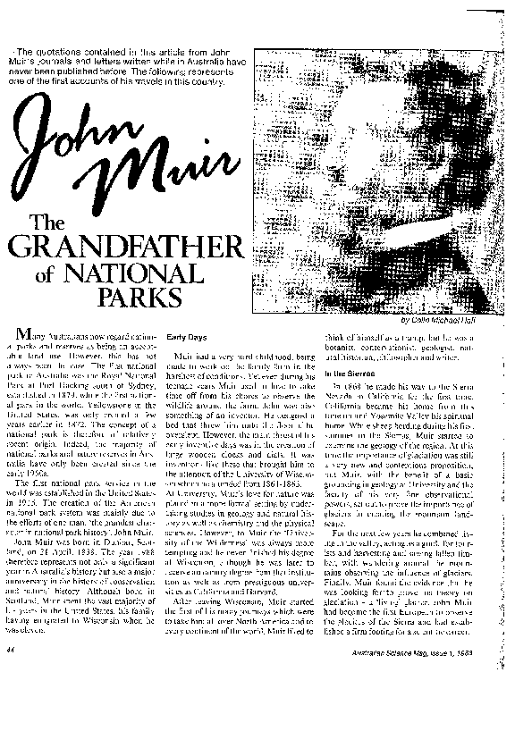 (PDF) John Muir: The grandest character in national park history