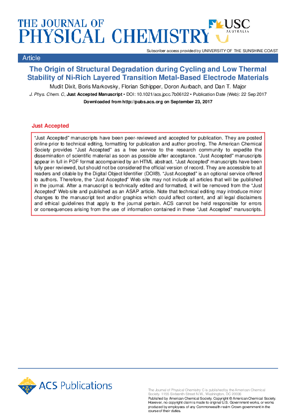(PDF) Origin of Structural Degradation During Cycling and Low Thermal Stability of Ni-Rich ...
