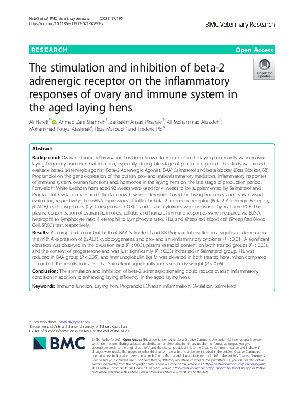 (PDF) The stimulation and inhibition of beta-2 adrenergic receptor on ...