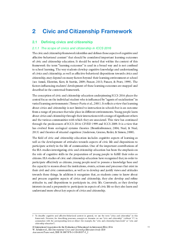 (PDF) Civic and Citizenship Framework