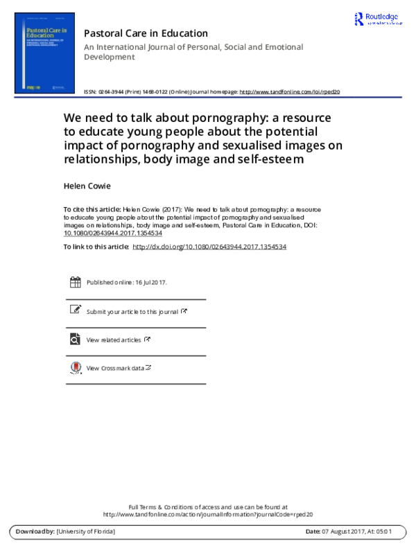 (PDF) We need to talk about pornography: a resource to educate young ...
