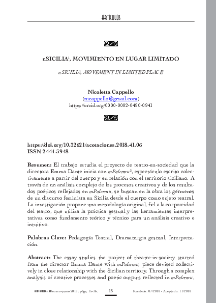 (PDF) nSicilia - Movimiento en lugar limitado