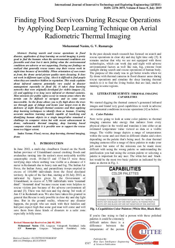 (PDF) Finding Flood Survivors During Rescue Operations by Applying Deep ...