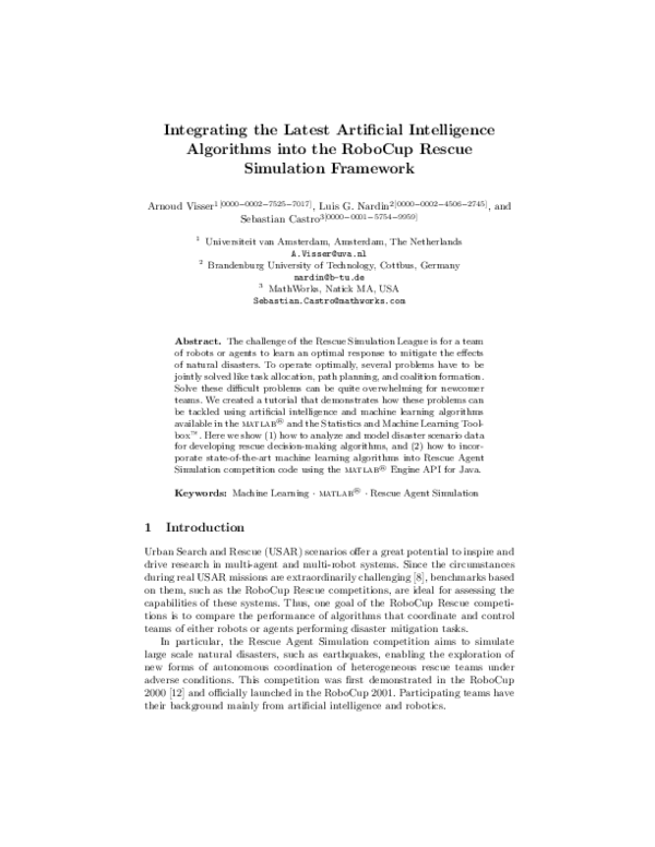 Pdf Integrating The Latest Artificial Intelligence Algorithms Into