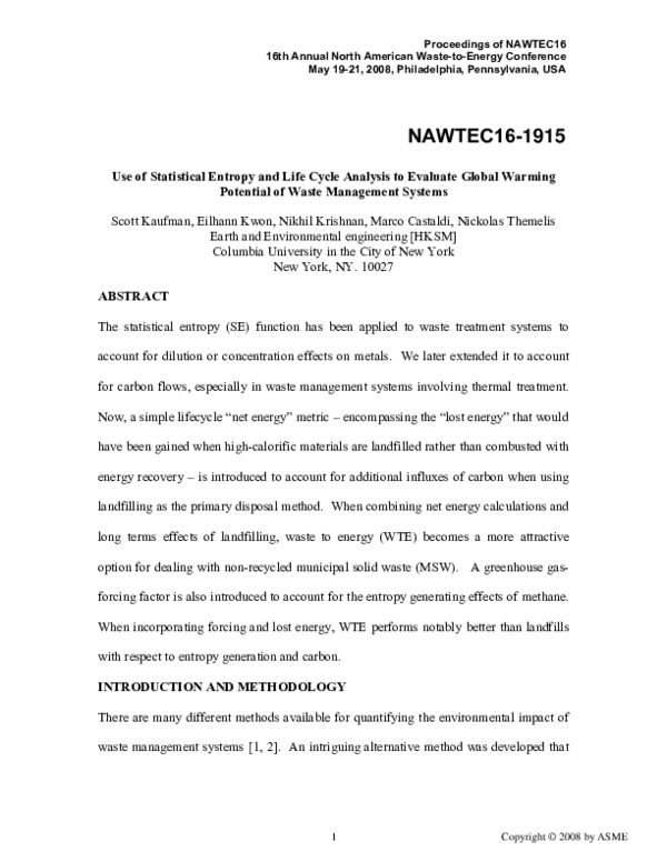 PDF Use Of Statistical Entropy And Life Cycle Analysis To Evaluate pdf-use-of-statistical-entropy-and-life-cycle-analysis-to-evaluate
