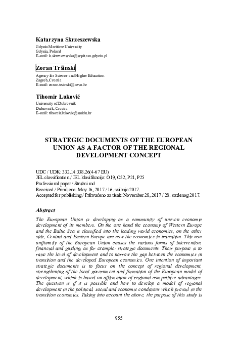 (PDF) Strategic Documents of the European Union as a Factor of the ...