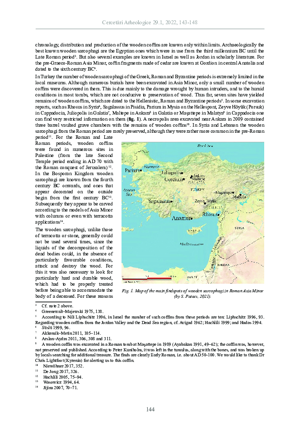 (PDF) A Roman tree trunk coffin from southern Turkey
