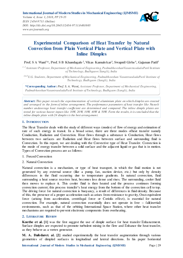 (PDF) Experimental Comparison of Heat Transfer by Natural Convection ...
