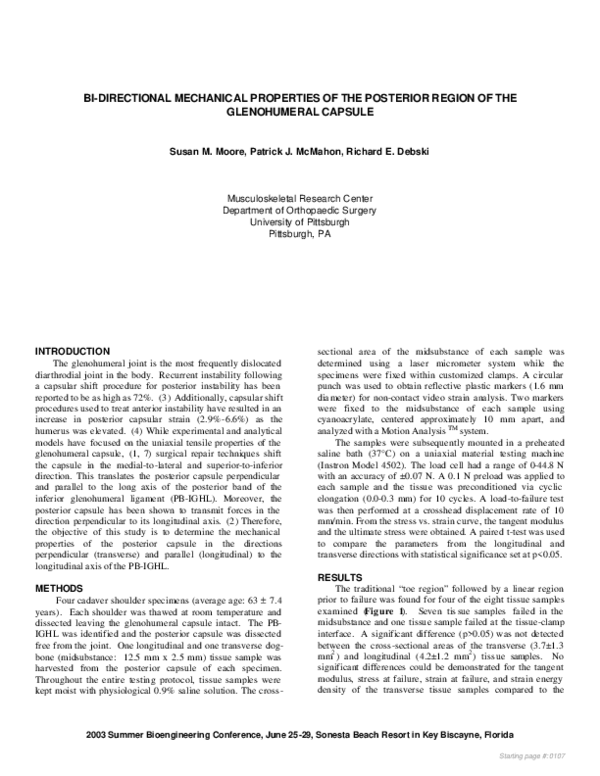 (PDF) Bi-directional mechanical properties of the posterior region of ...