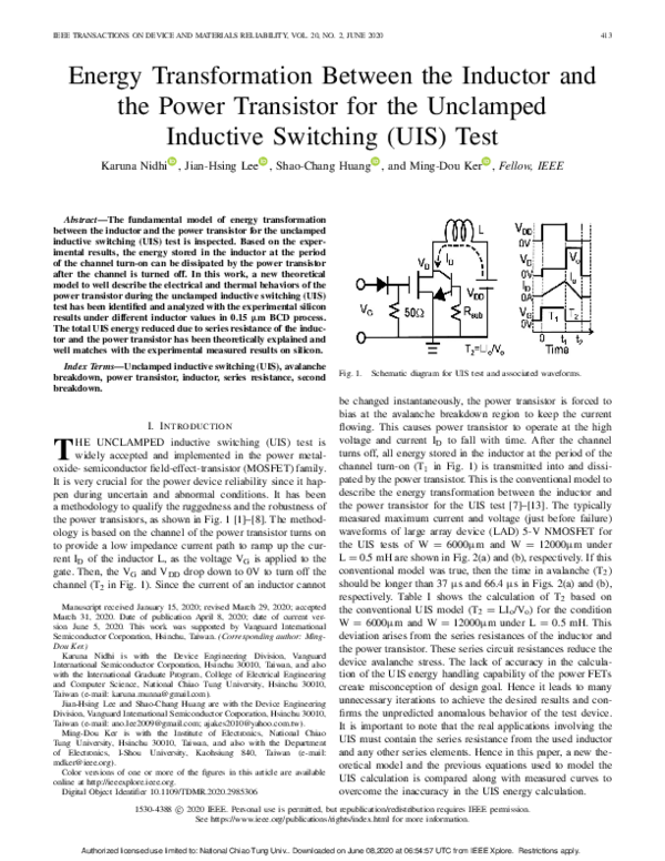 (PDF) Energy Transformation Between the Inductor and the Power ...
