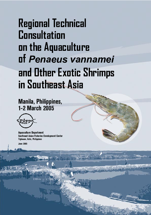 (PDF) Regional technical consultation on the aquaculture of Penaeus ...