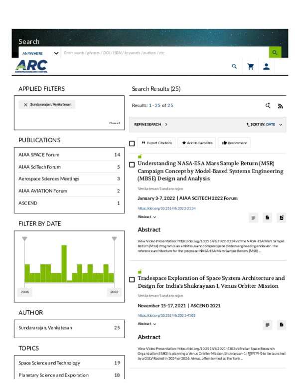 (PDF) Tradespace Exploration of Space System Architecture and Design for India's Shukrayaan-1 ...