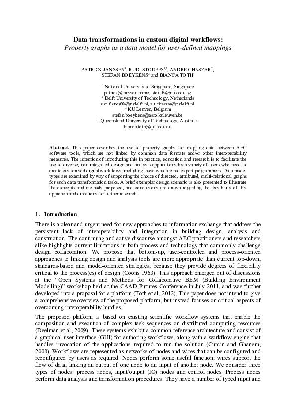 (PDF) Data transformations in custom digital workflows: property graphs as a data model for user ...