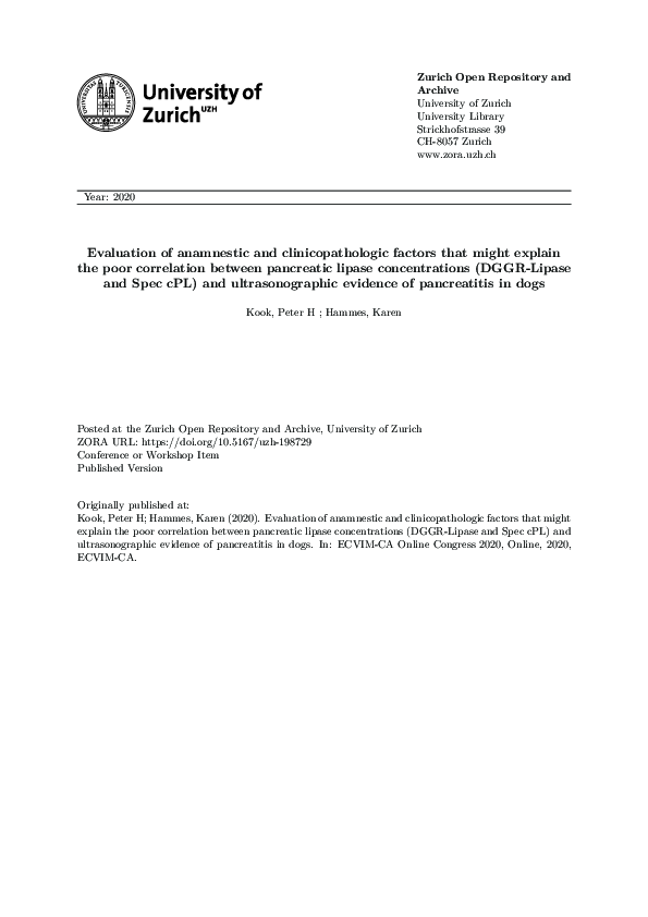 (PDF) Evaluation of anamnestic and clinicopathologic factors that might ...