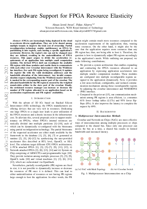 (PDF) Hardware Support for FPGA Resource Elasticity | Fidan Aliyeva ...