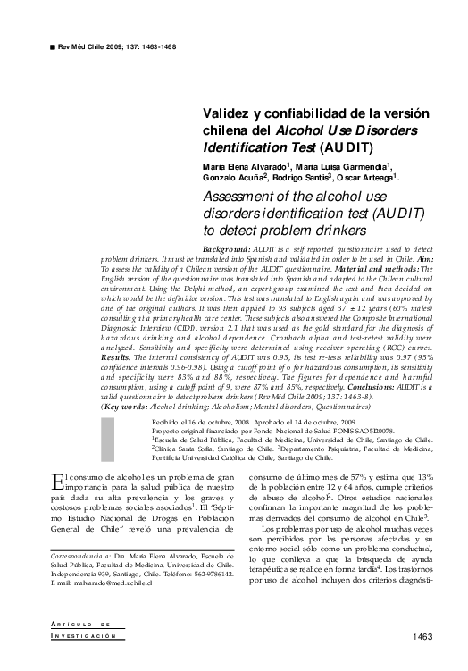 (PDF) [Assessment of the alcohol use disorders identification test ...