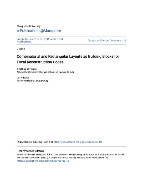 (PDF) Combinatorial and Rectangular Layouts as Building Blocks for ...