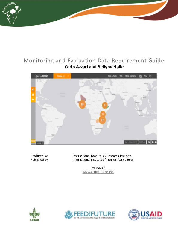 (PDF) Monitoring and evaluation data requirement guide