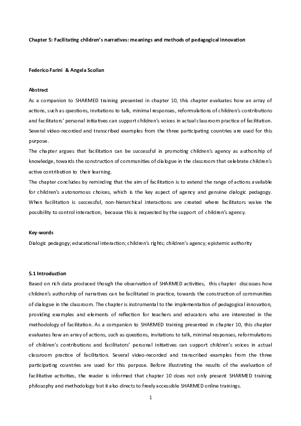 (DOC) Meanings and Methods of Pedagogical Innovation