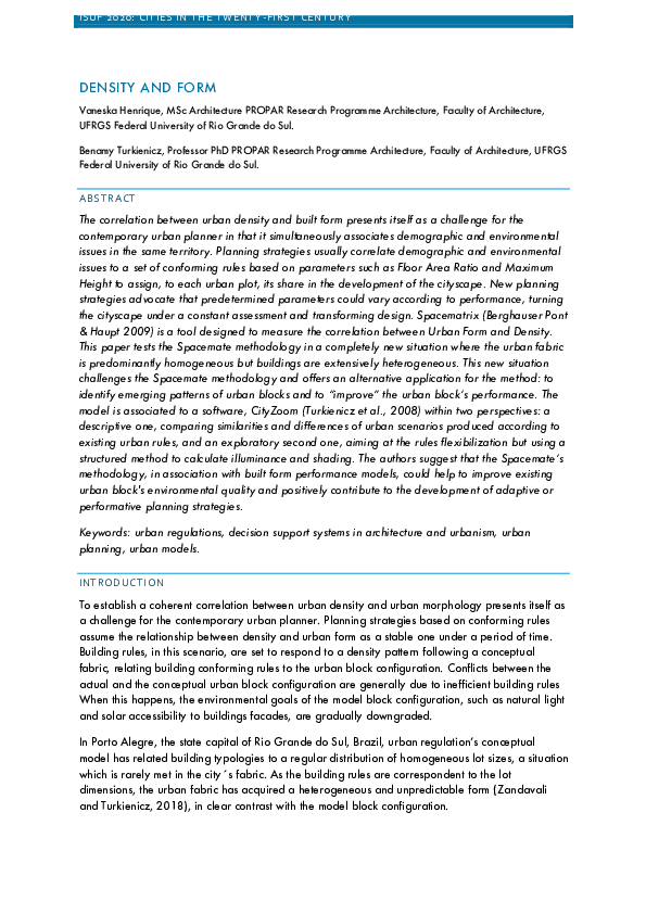 (PDF) Density and form