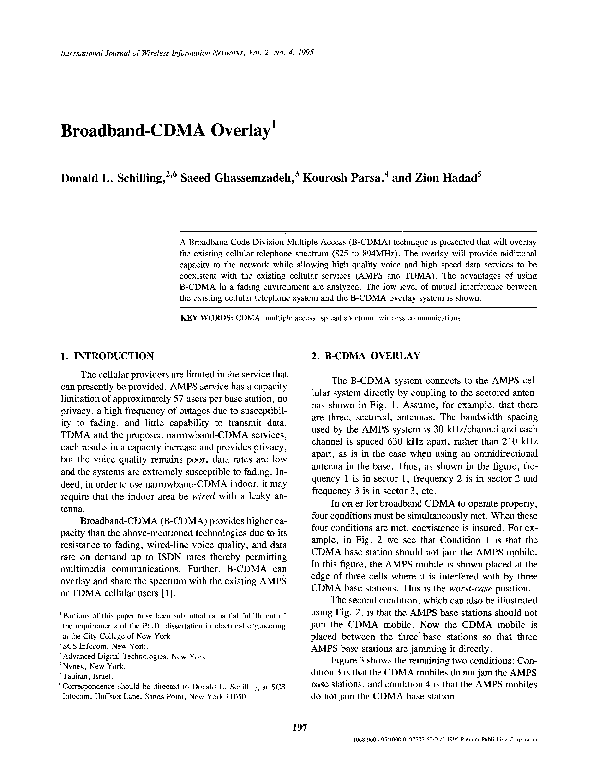(PDF) Broadband-CDMA overlay