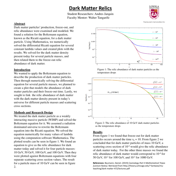 (PDF) Dark Matter Relics | Andres Jarquin - Academia.edu