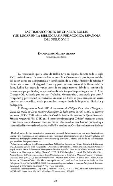 (PDF) Las Traducciones De Charles Rollin y Su Lugar en La Bibliografía ...