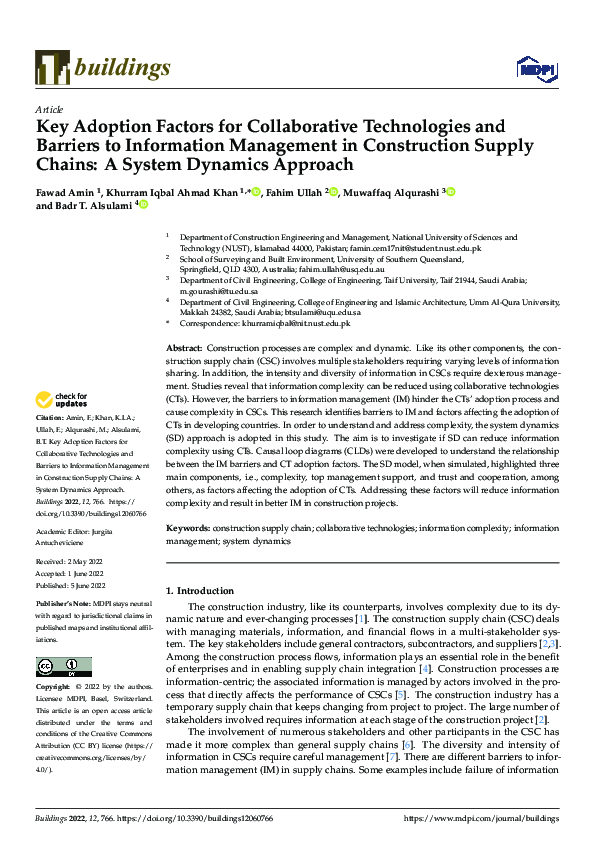 (PDF) Key Adoption Factors for Collaborative Technologies and Barriers to Information Management ...
