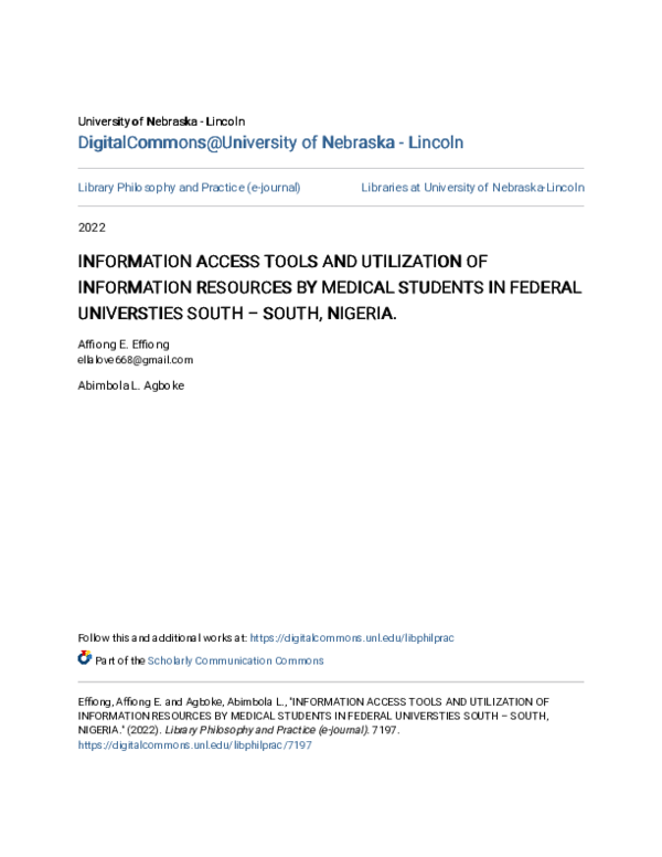 (PDF) INFORMATION ACCESS TOOLS