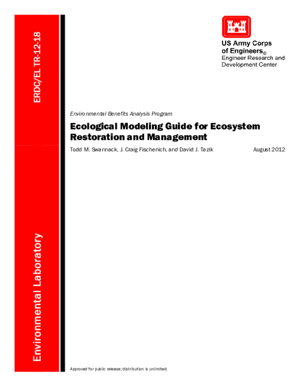 (PDF) Ecological modeling guide for ecosystem and management | David Tazik - Academia.edu
