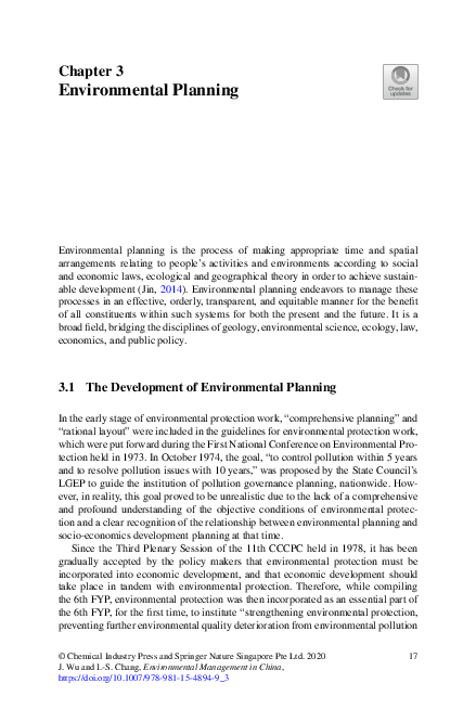 (PDF) Environmental Planning
