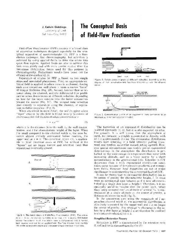 (PDF) The conceptual basis of field-flow fractionation