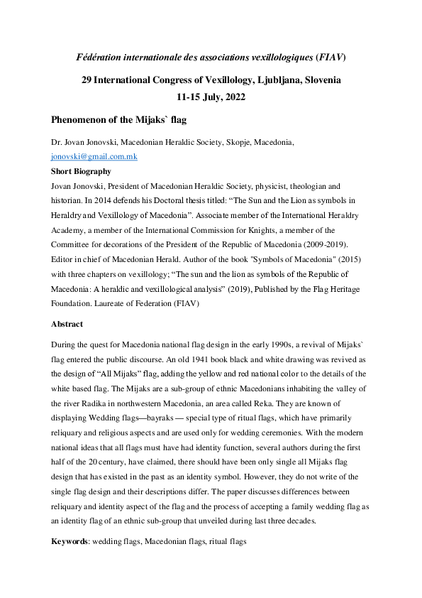 (PDF) Phenomenon of the Mijaks` flag