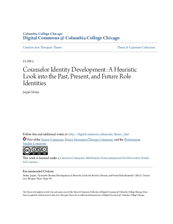 (PDF) Counselor Identity Development: A Heuristic Look into the Past ...