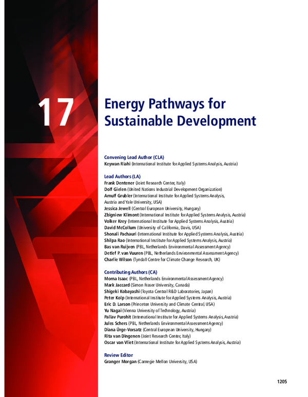 (PDF) Energy Pathways for Sustainable Development