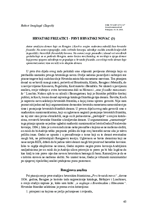 (PDF) HRVATSKI FRIZATICI - PRVI HRVATSKI NOVAC (3)