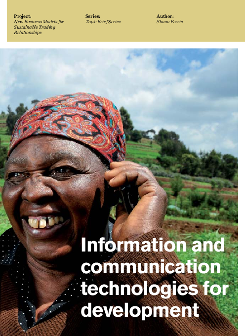 (PDF) Information and Communication Technologies for Development