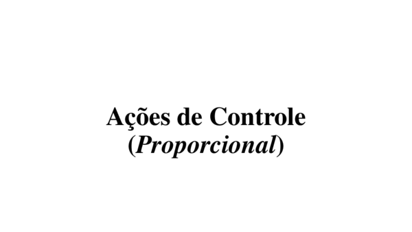 (PDF) Ações de Controle (Proporcional)