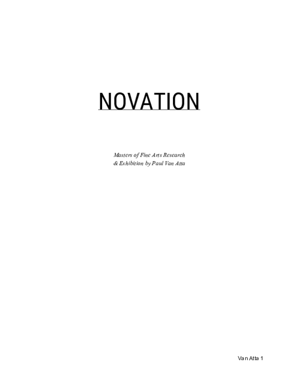 (PDF) Novation : MFA Thesis - Printmaking