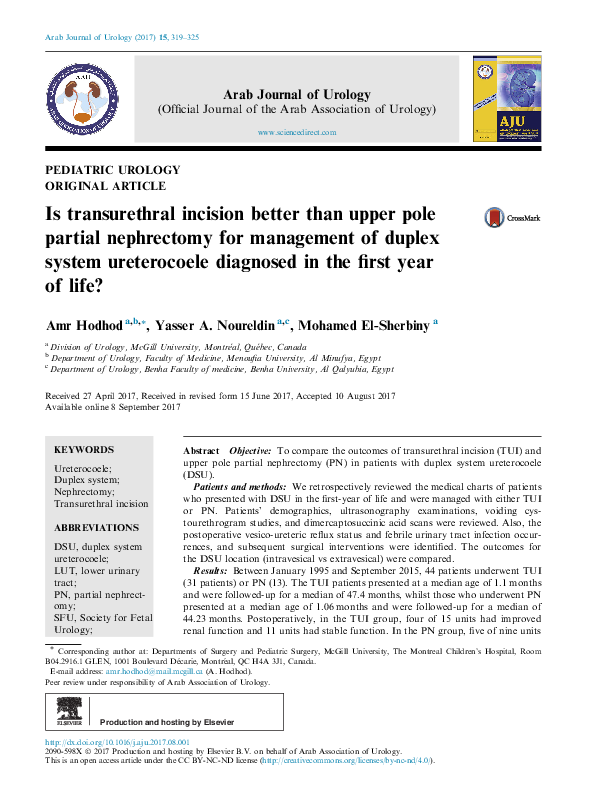 (PDF) Is transurethral incision better than upper pole partial ...