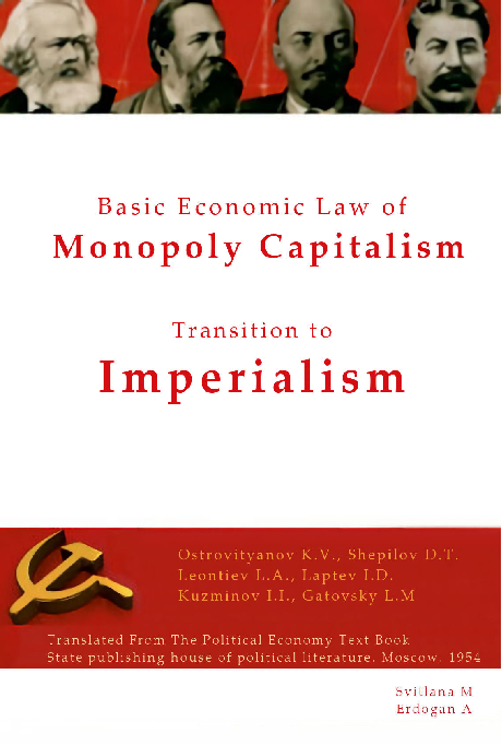 (PDF) Basic economic law of monopoly capitalism- Transition to Imperialism