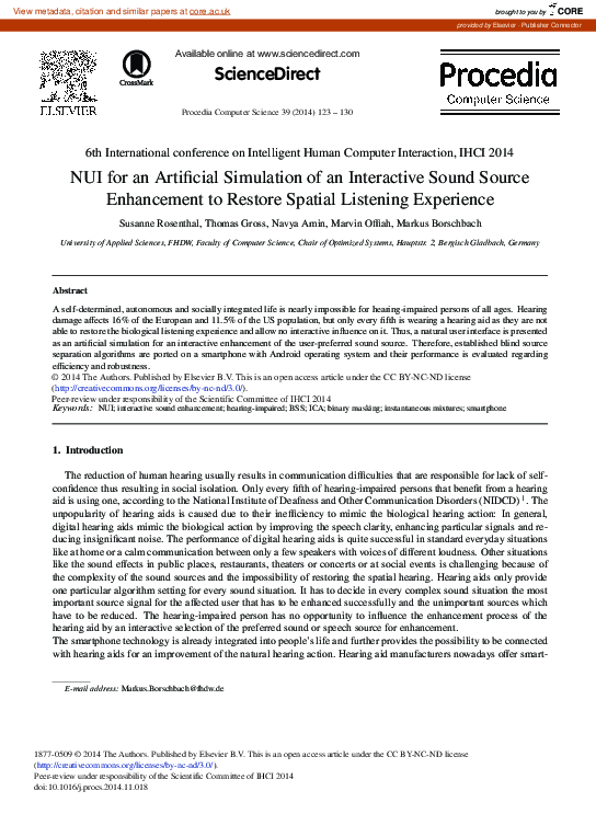 (PDF) NUI for Enhanced Sound for Hearing-Impaired
