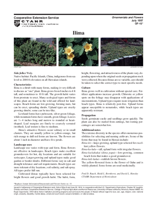 (PDF) Utilizing Ilima in Landscape Design