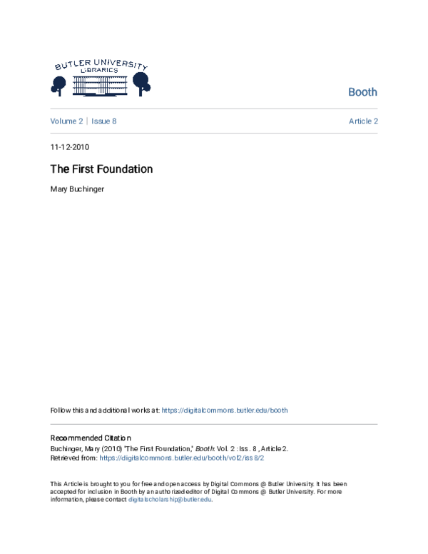 (PDF) The First Foundation