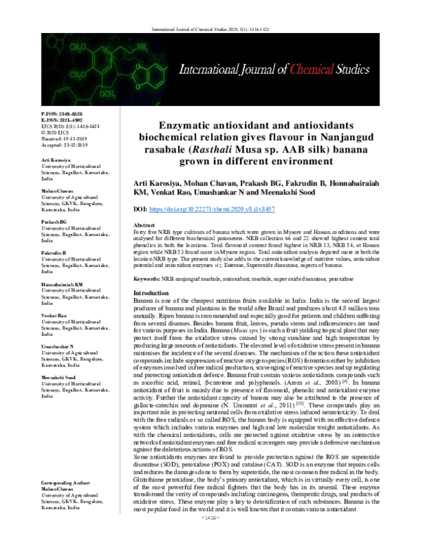 (PDF) Enzymatic antioxidant and antioxidants biochemical relation gives ...